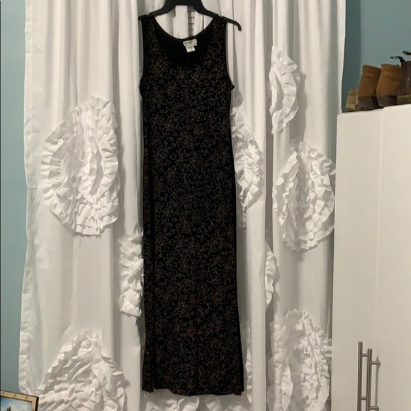 Coldwater Creek | Dresses | Nwot Stretch Floral Slitted Maxi Sundress ...